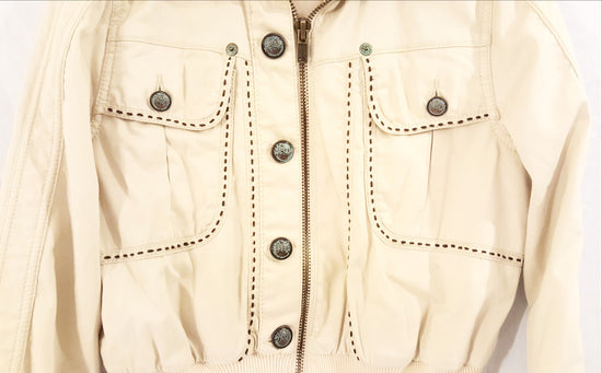 House of Dereon Cream Bomber Jacket – Authentik Attik