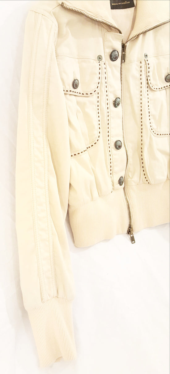 House of Dereon Cream Bomber Jacket – Authentik Attik
